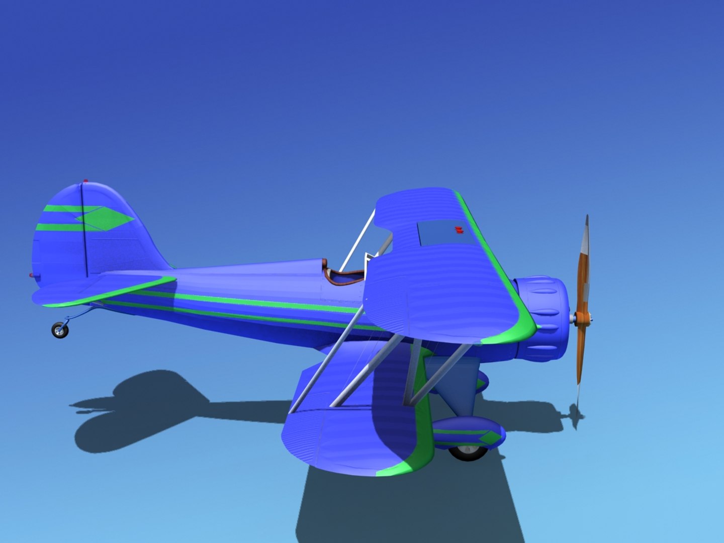 3d Waco Ymf-5 Ymf Model
