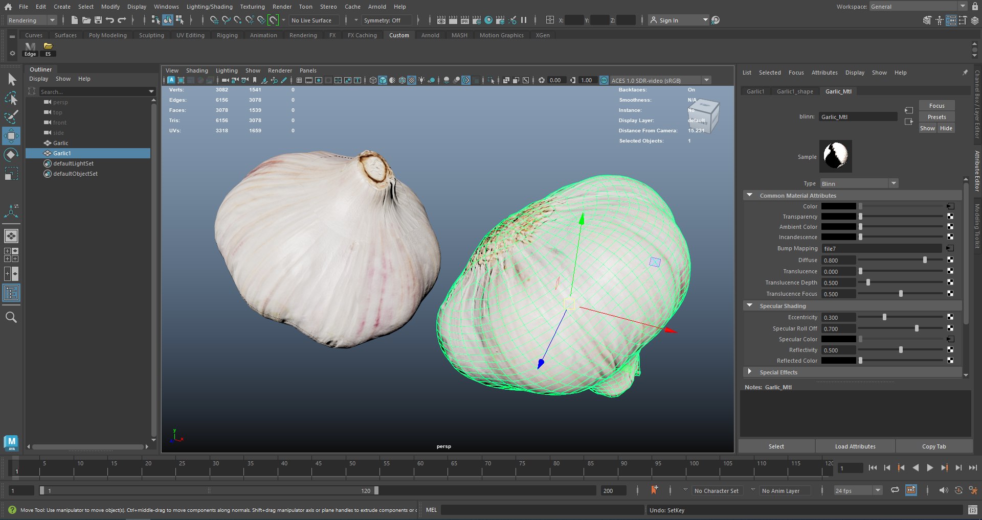 Photorealistic Garlic 3D Scan AR VR PBR Lowpoly With Game Ready 3d ...