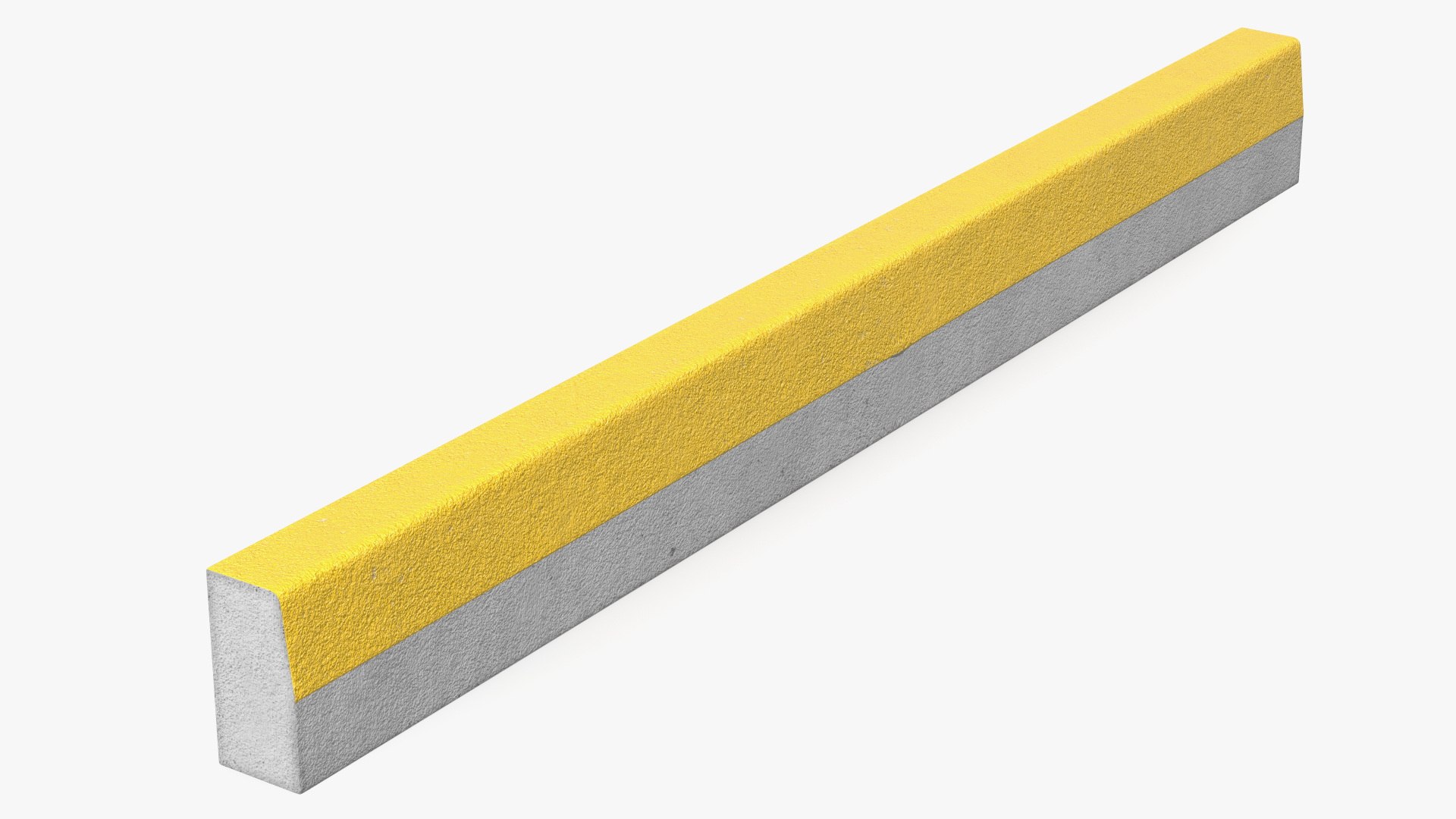 modelo 3d Road Curb 3m Yellow - TurboSquid 2028882
