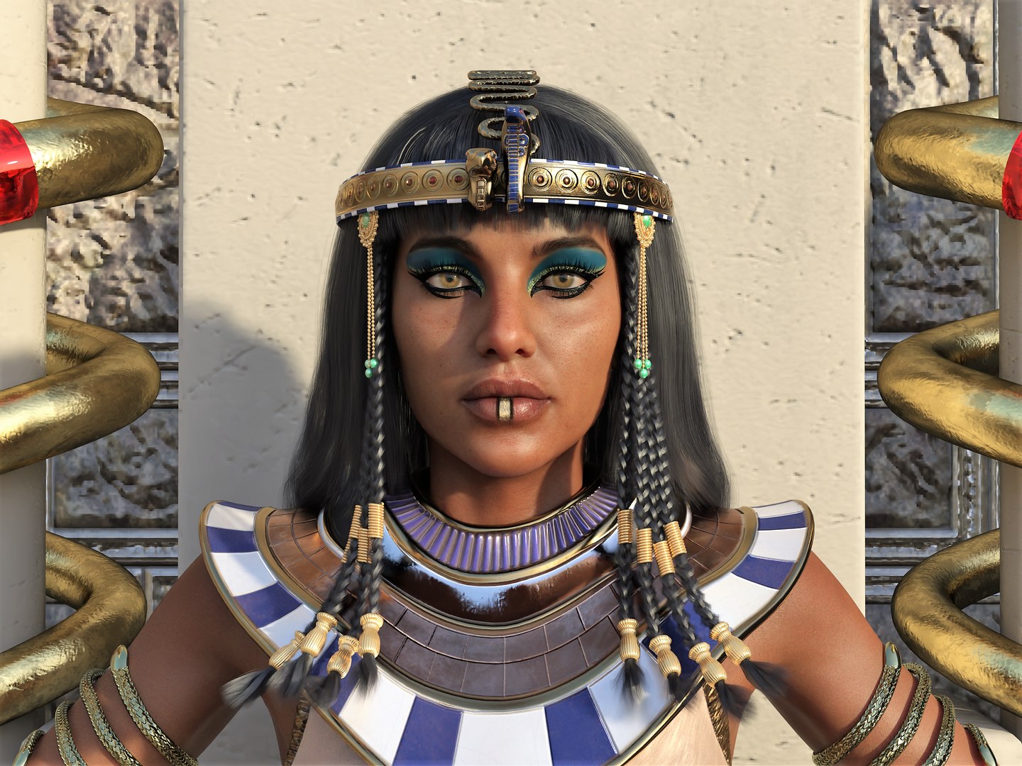 Cleopatra - Queen Of Egypt Rigged Animated Low-poly 3D Model 3D ...