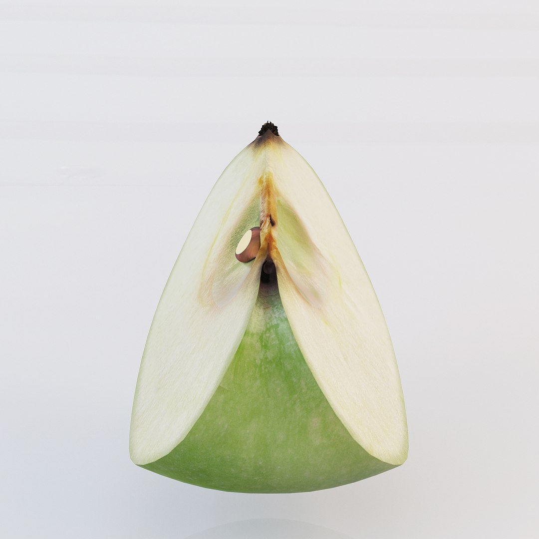 3d Model Sliced Apples