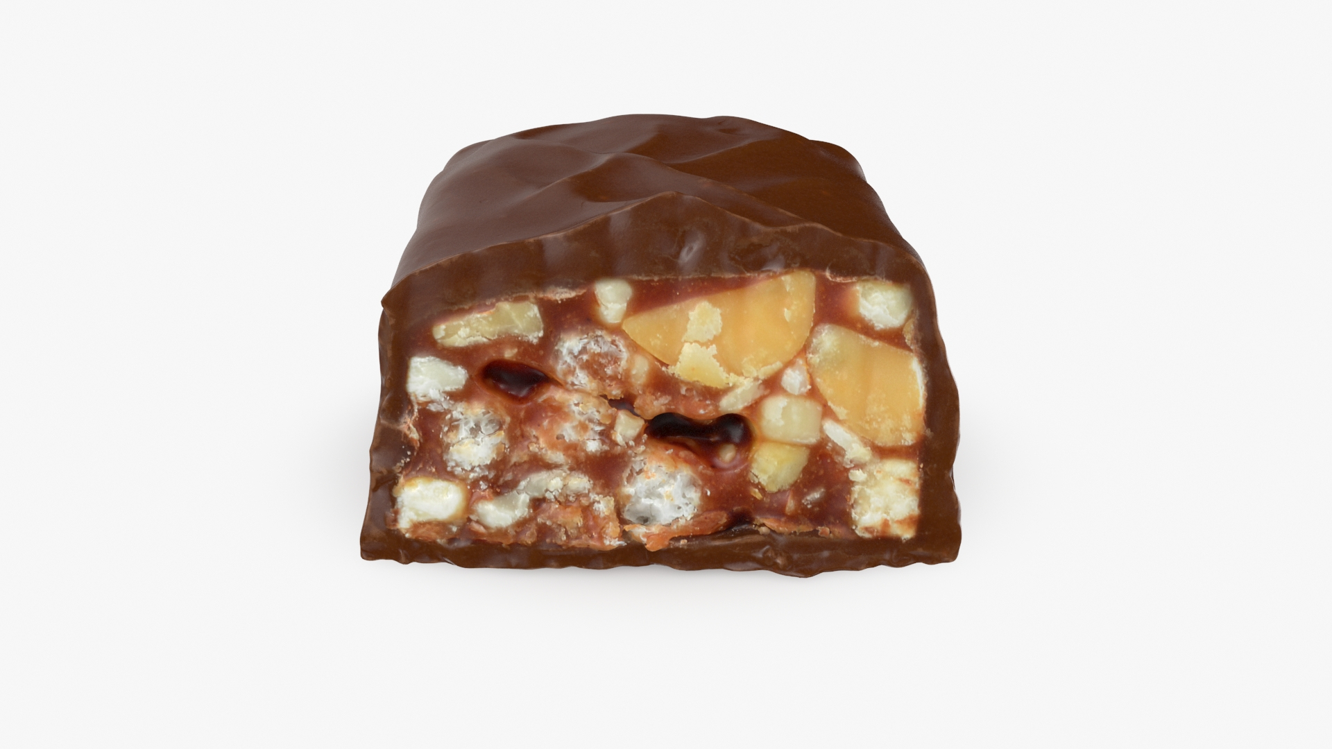 Snickers Almond Milk Chocolate Bar Cut 3D - TurboSquid 2196040