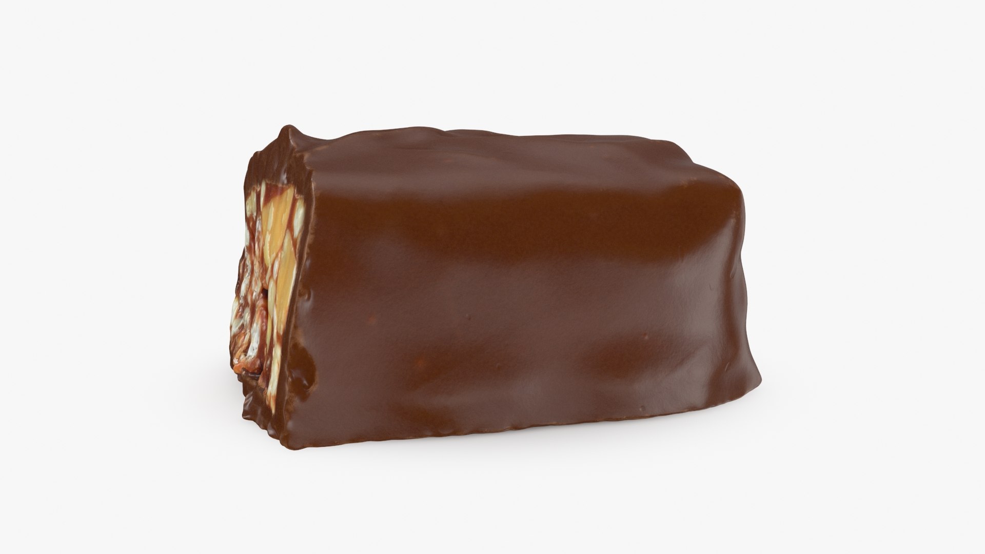 Snickers Almond Milk Chocolate Bar Cut 3D - TurboSquid 2196040