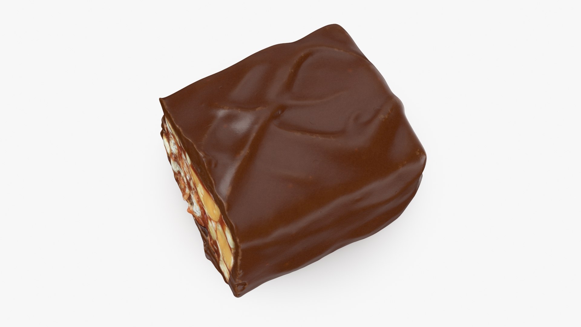 Snickers Almond Milk Chocolate Bar Cut 3D - TurboSquid 2196040