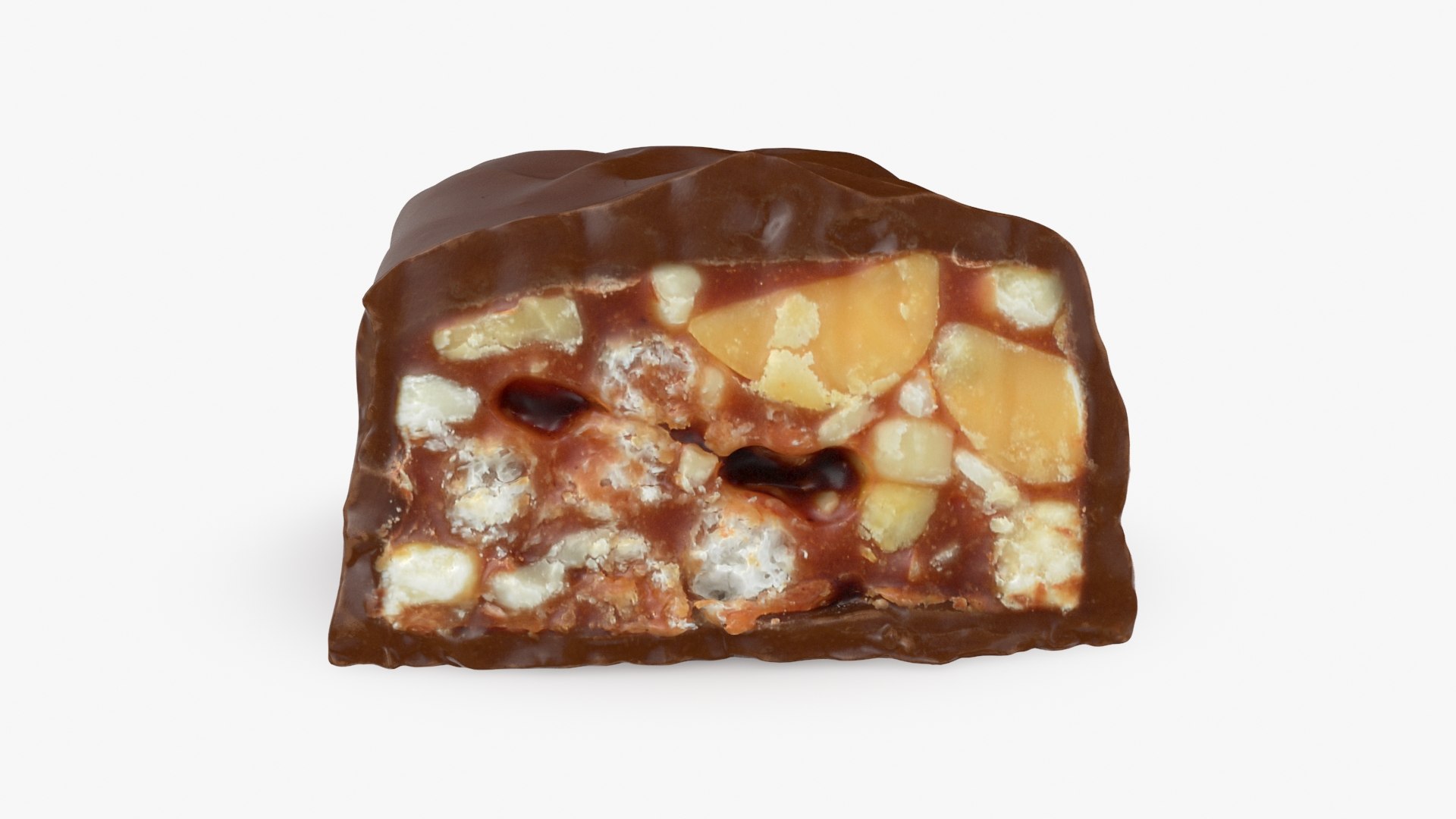 Snickers Almond Milk Chocolate Bar Cut 3D - TurboSquid 2196040