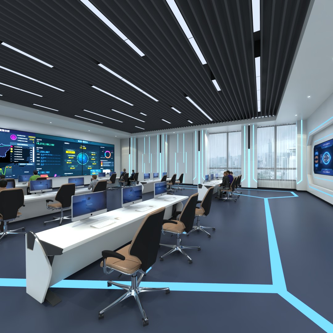 Command Room Monitoring Center1 3D - TurboSquid 2111042