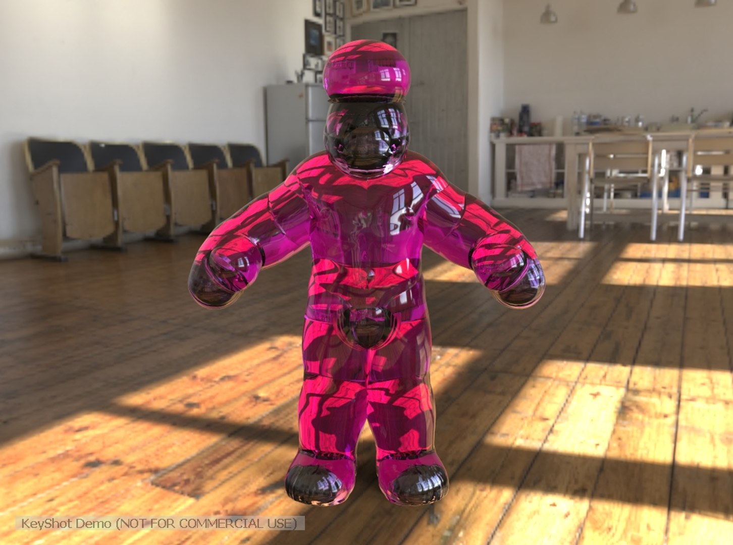 3d obj realistic fat man