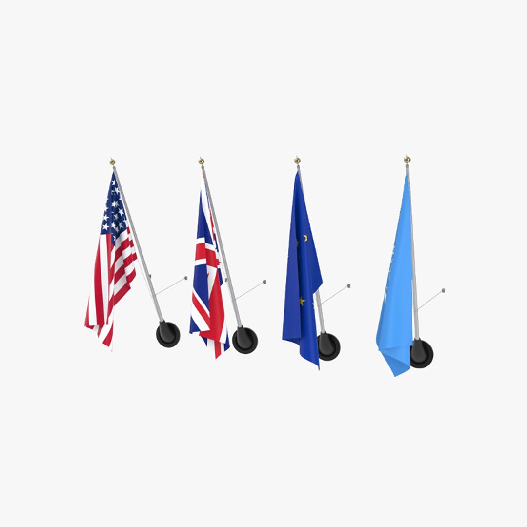 modelo 3d banderas - TurboSquid 1845185