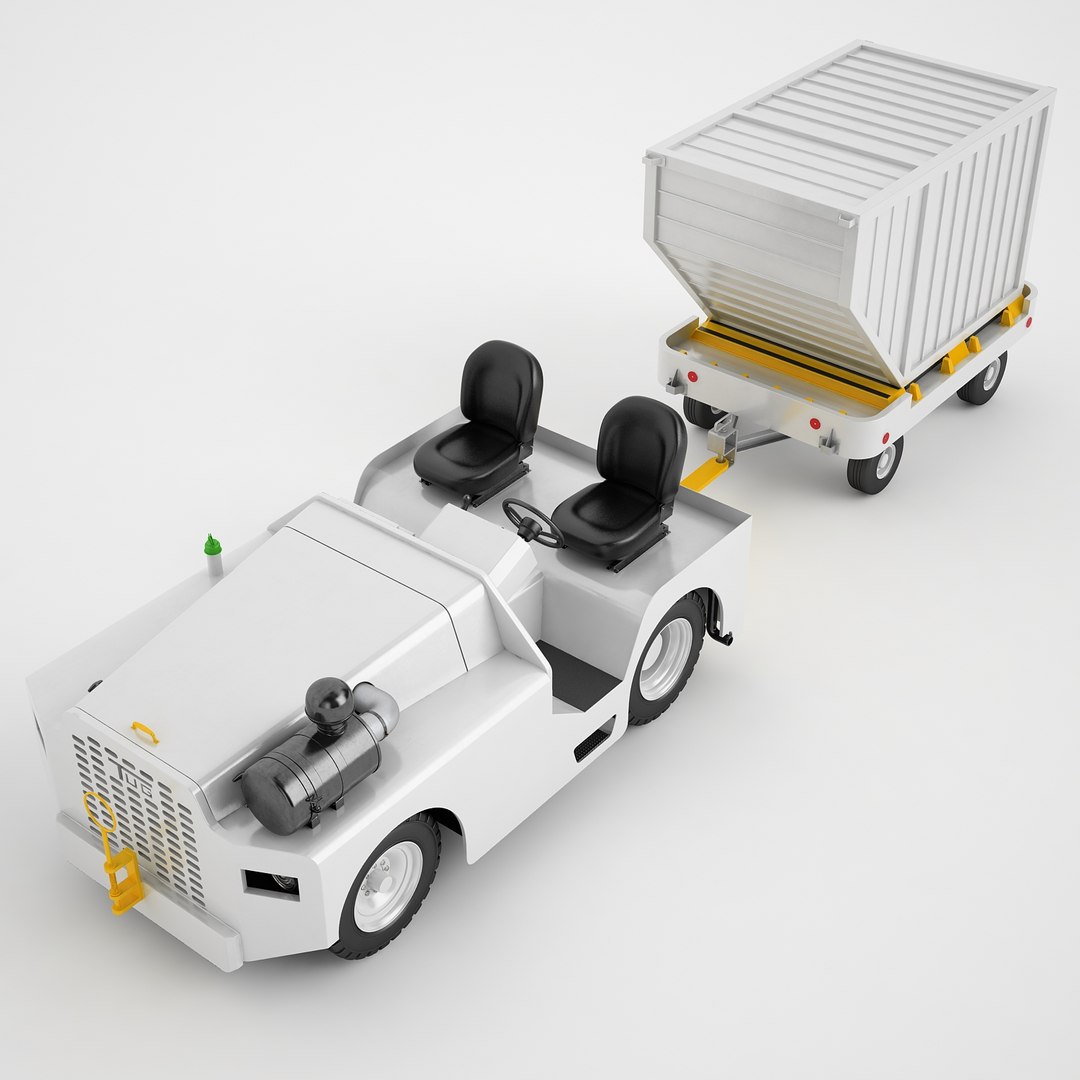 Aircraft Tow Tractor 3d Model