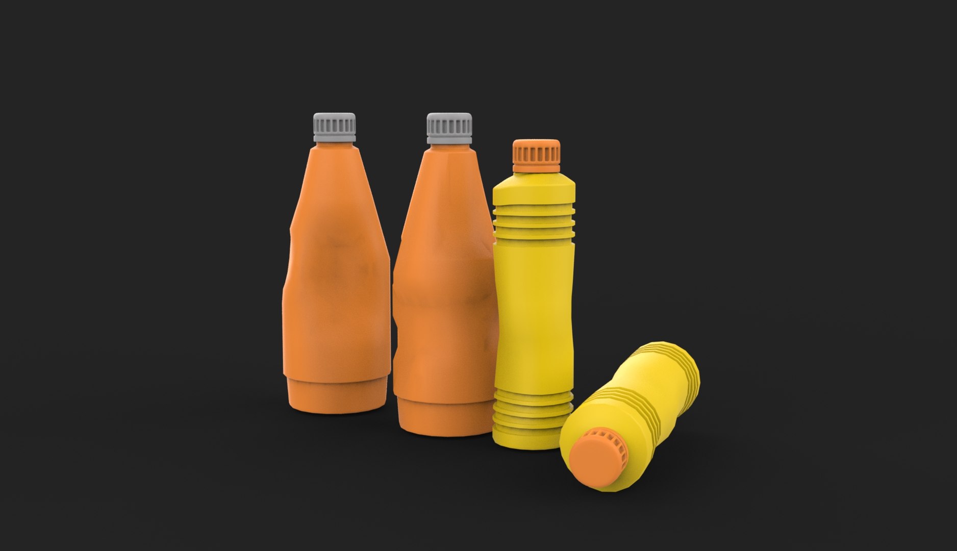 3D Bottle Low-poly 3D Model - TurboSquid 2334405
