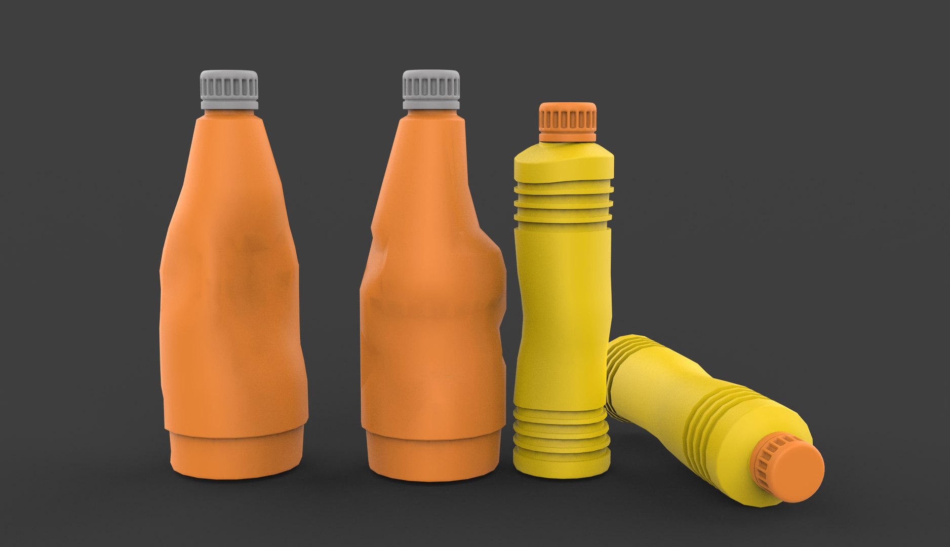 3D Bottle Low-poly 3D Model - TurboSquid 2334405