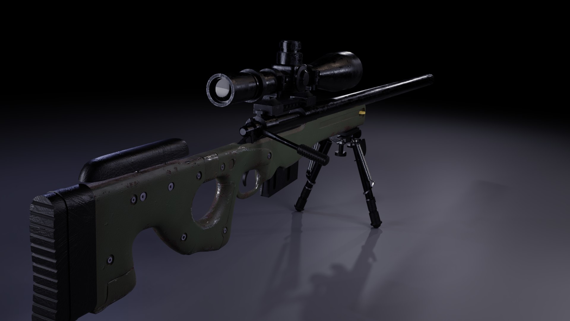 Sniper Blender Model - TurboSquid 1312466