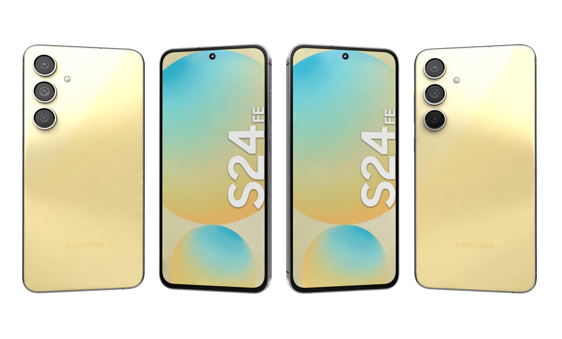 3D Samsung Galaxy S24 FE Yellow Model - TurboSquid 2288521