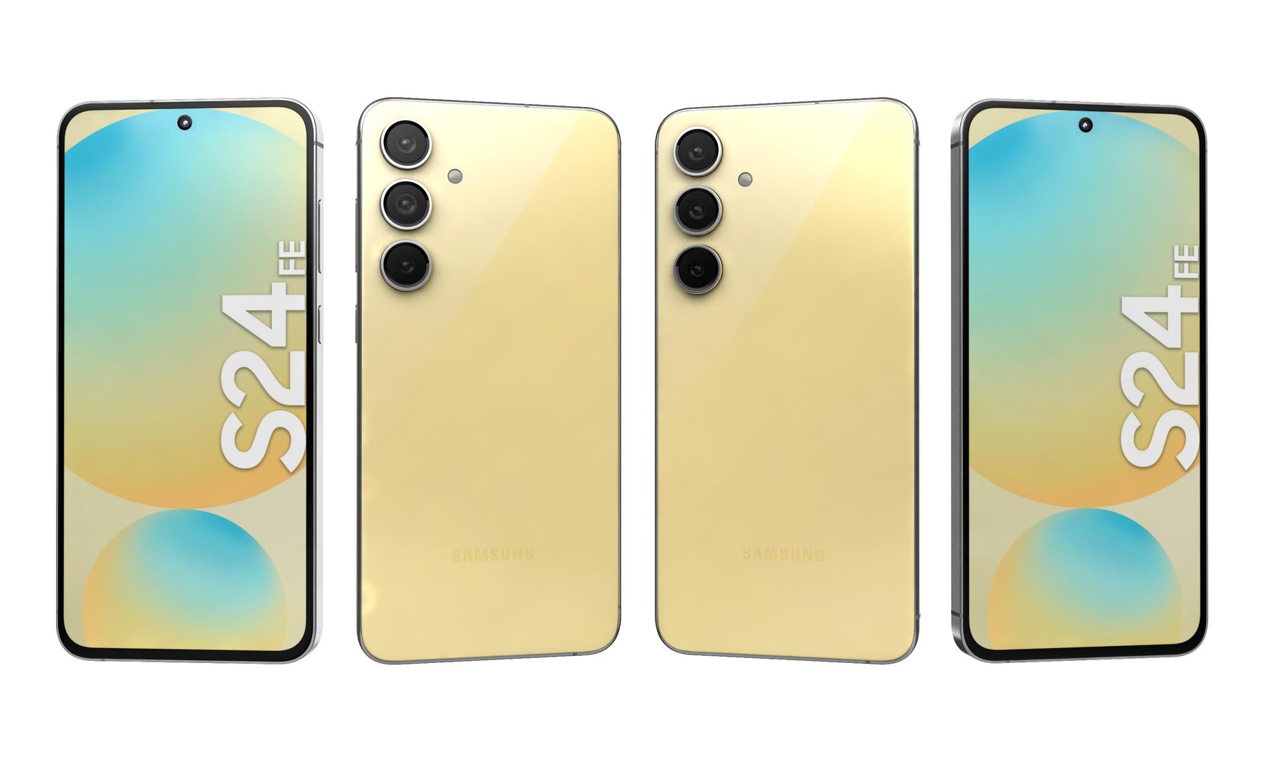 3D Samsung Galaxy S24 FE Yellow Model - TurboSquid 2288521