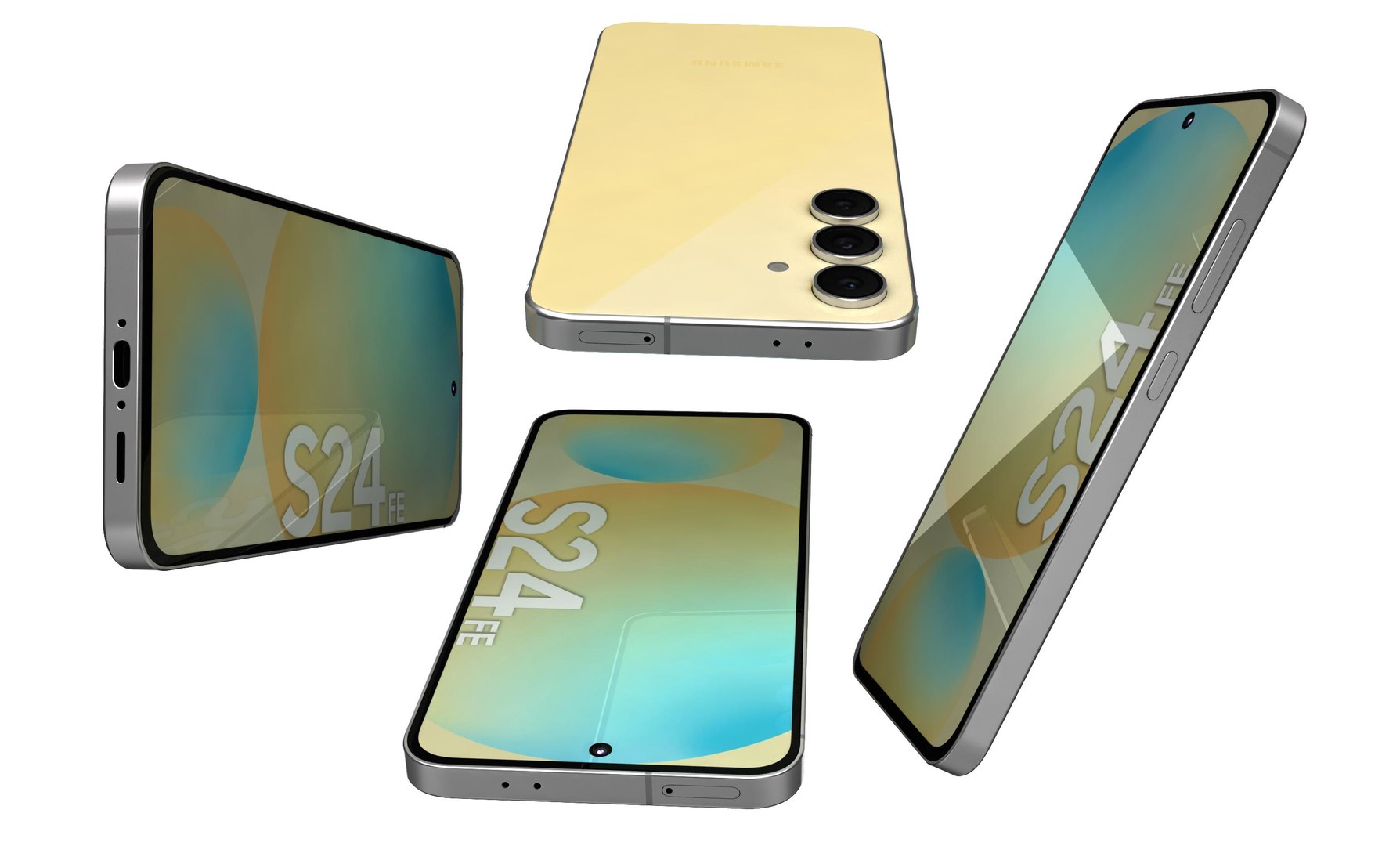 3D Samsung Galaxy S24 FE Yellow Model - TurboSquid 2288521