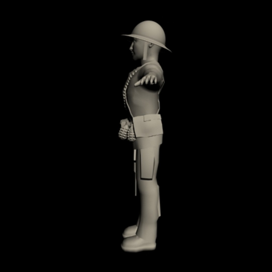 3d Model Soldier Character