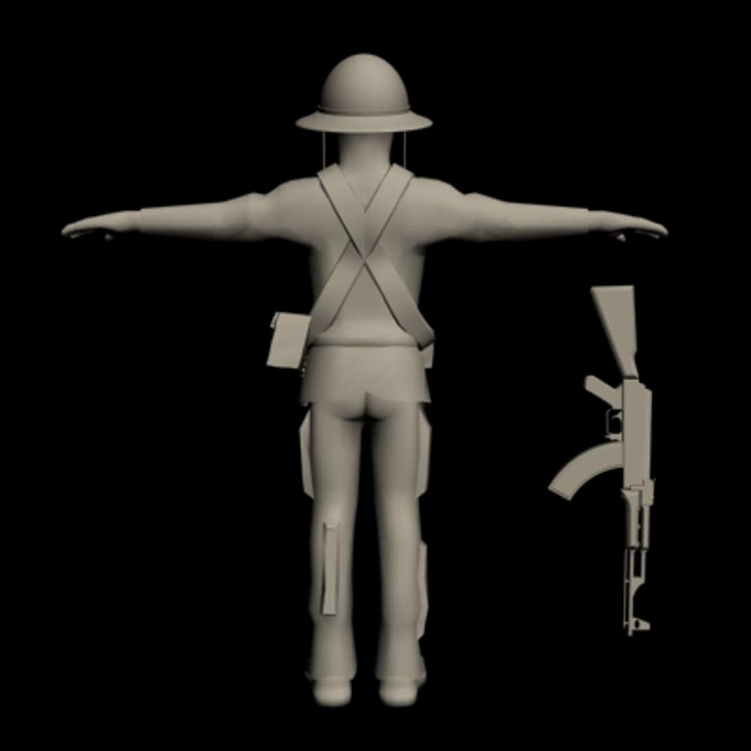 3d Model Soldier Character