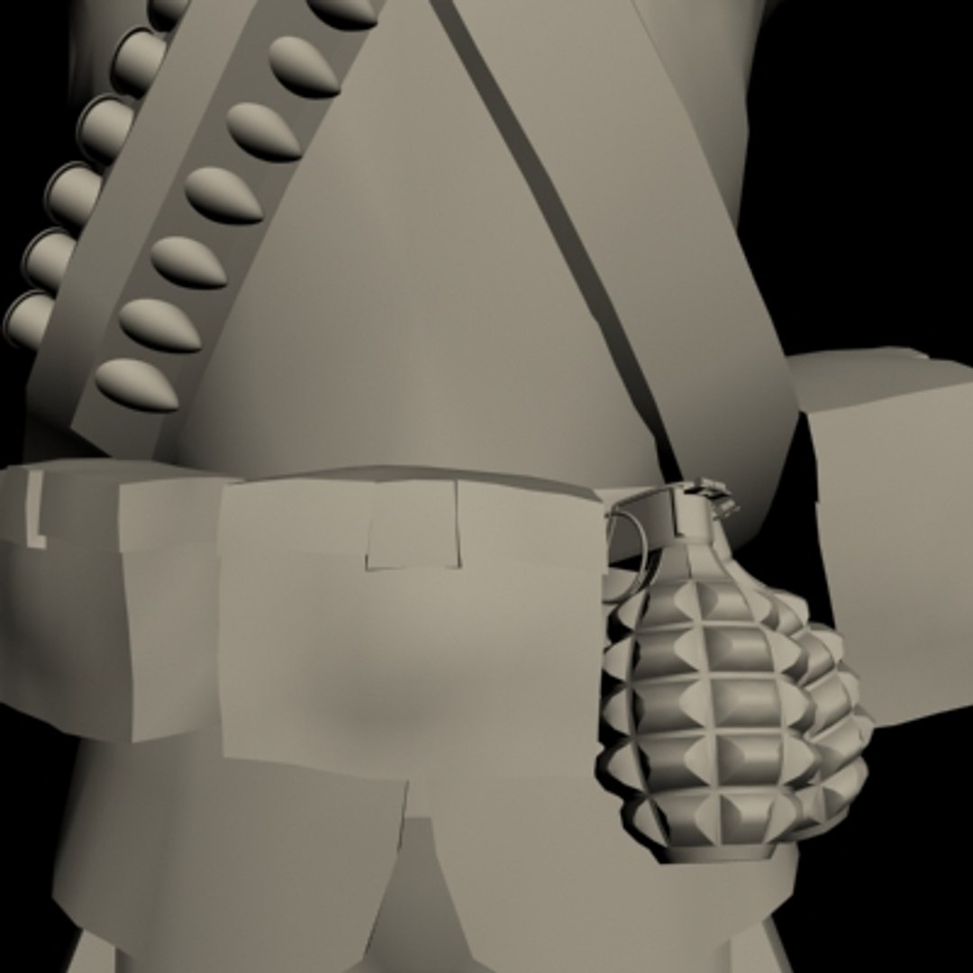 3d Model Soldier Character