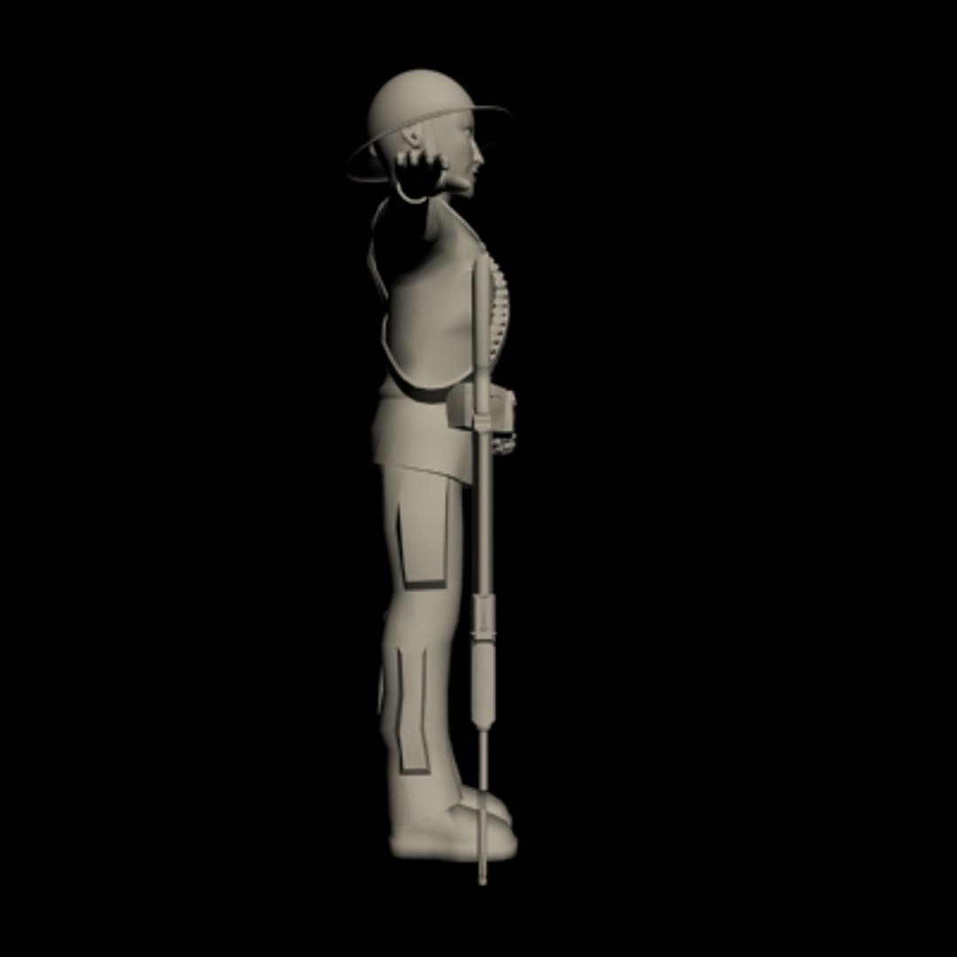 3d Model Soldier Character