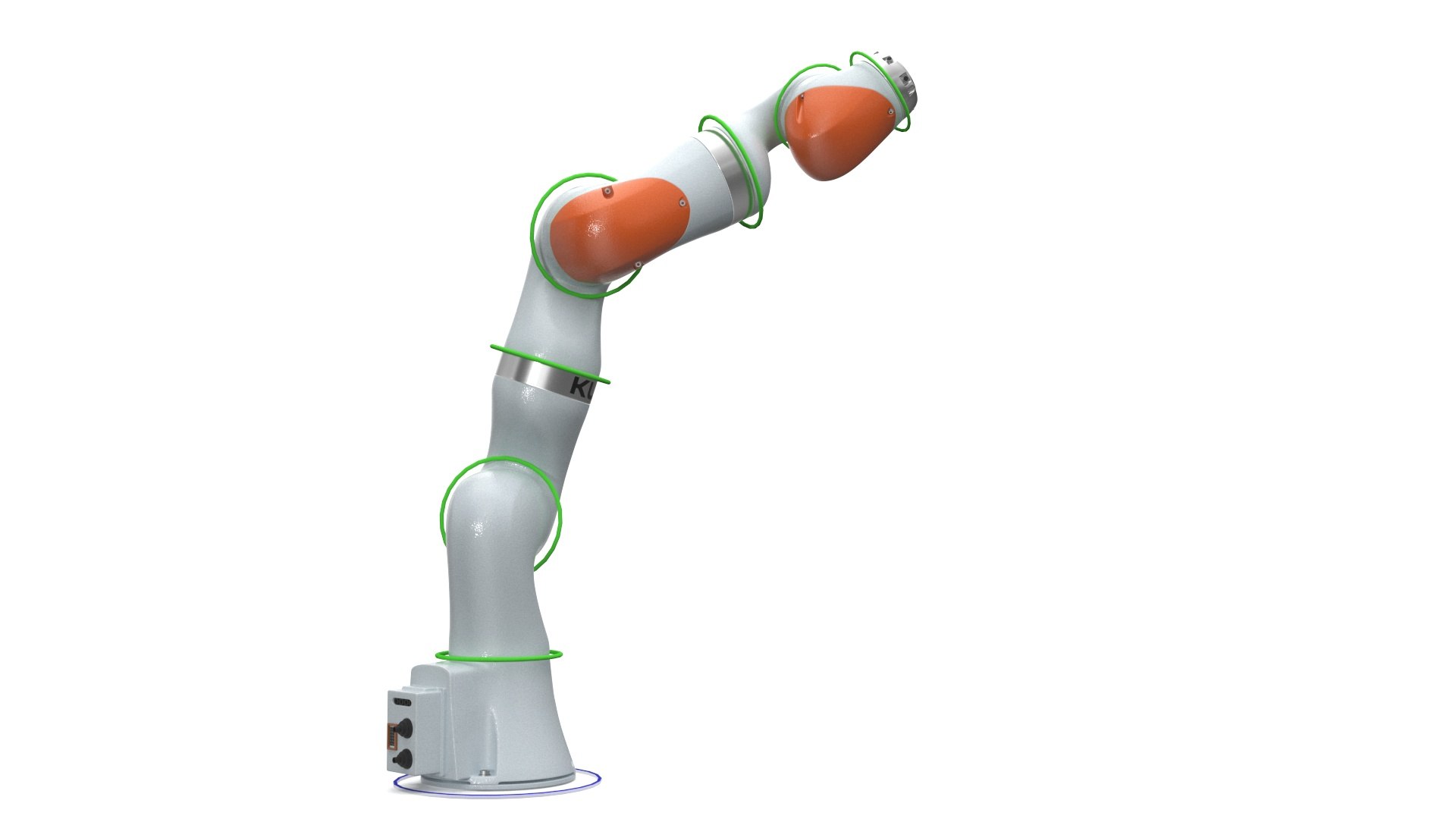 3D Robot KUKA LBR IIWA 7 R800 Rigged For Maya Model - TurboSquid 2297500