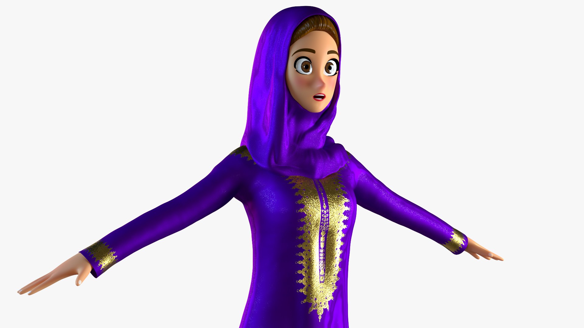 3D woman arab model - TurboSquid 1687660