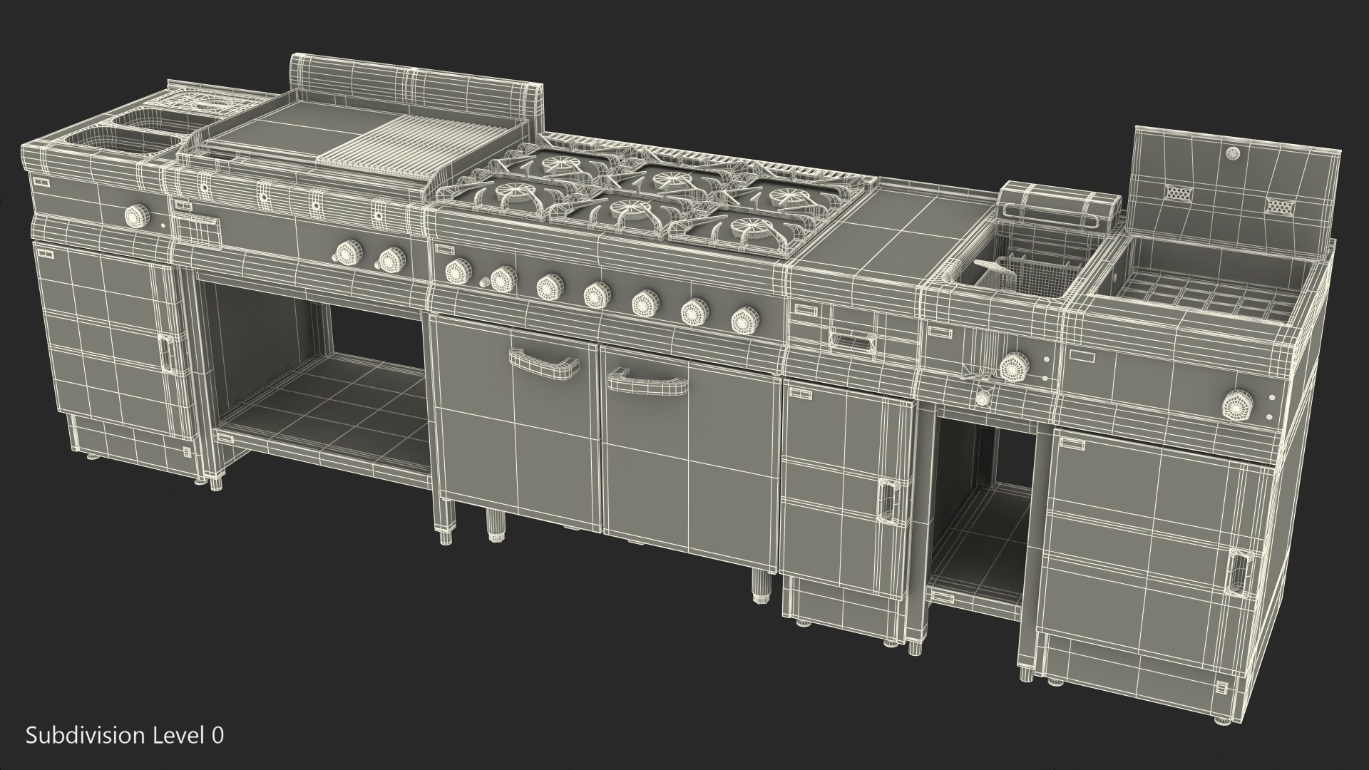 Lincat kitchen equipment set 3D model - TurboSquid 1443404