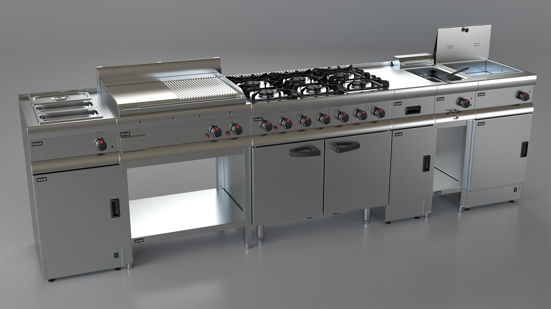 Lincat kitchen equipment set 3D model - TurboSquid 1443404
