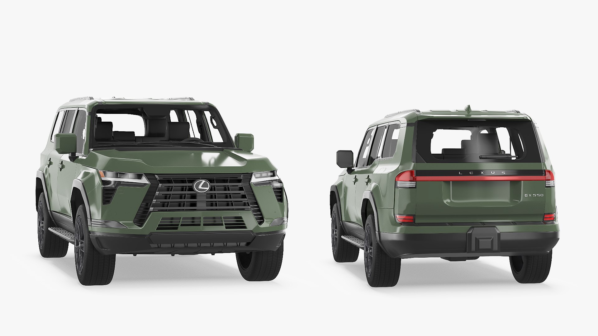 3D Lexus GX 550 SUV Nori Green Pearl Rigged Model - TurboSquid 2327227