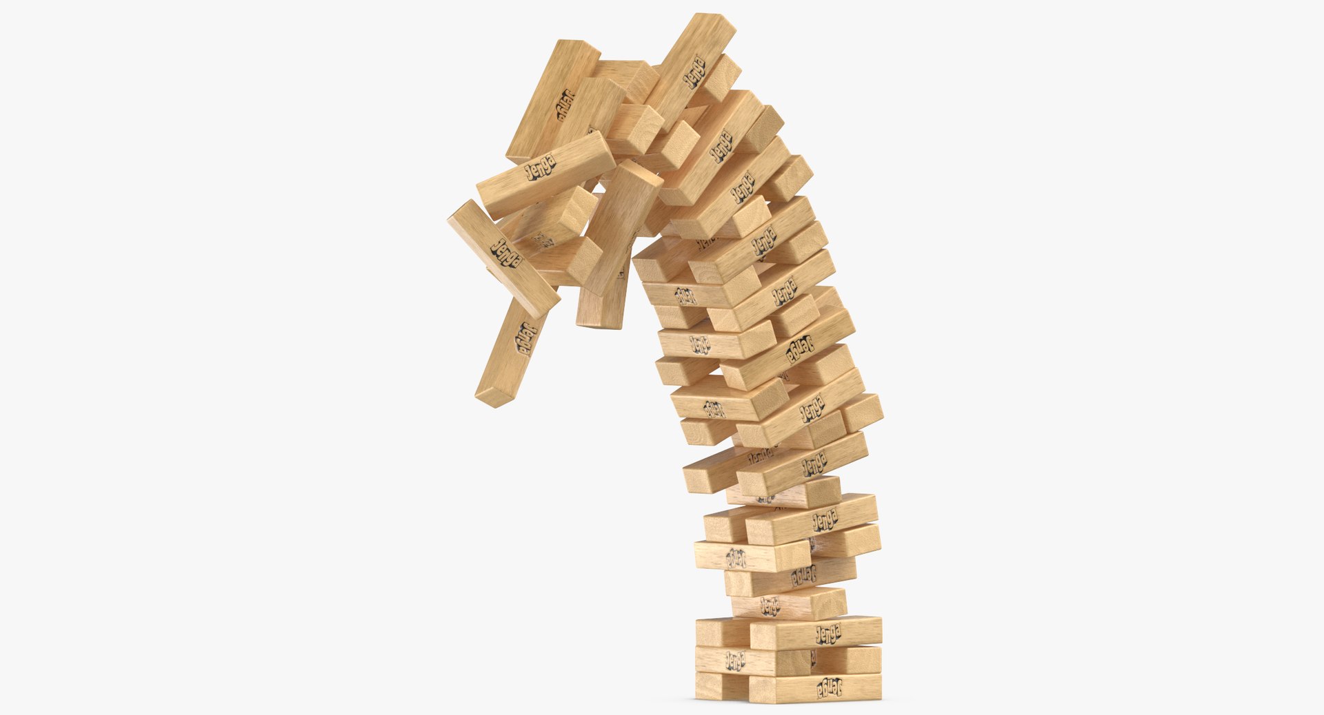 Jenga Falling Towers Games Model - TurboSquid 1484075
