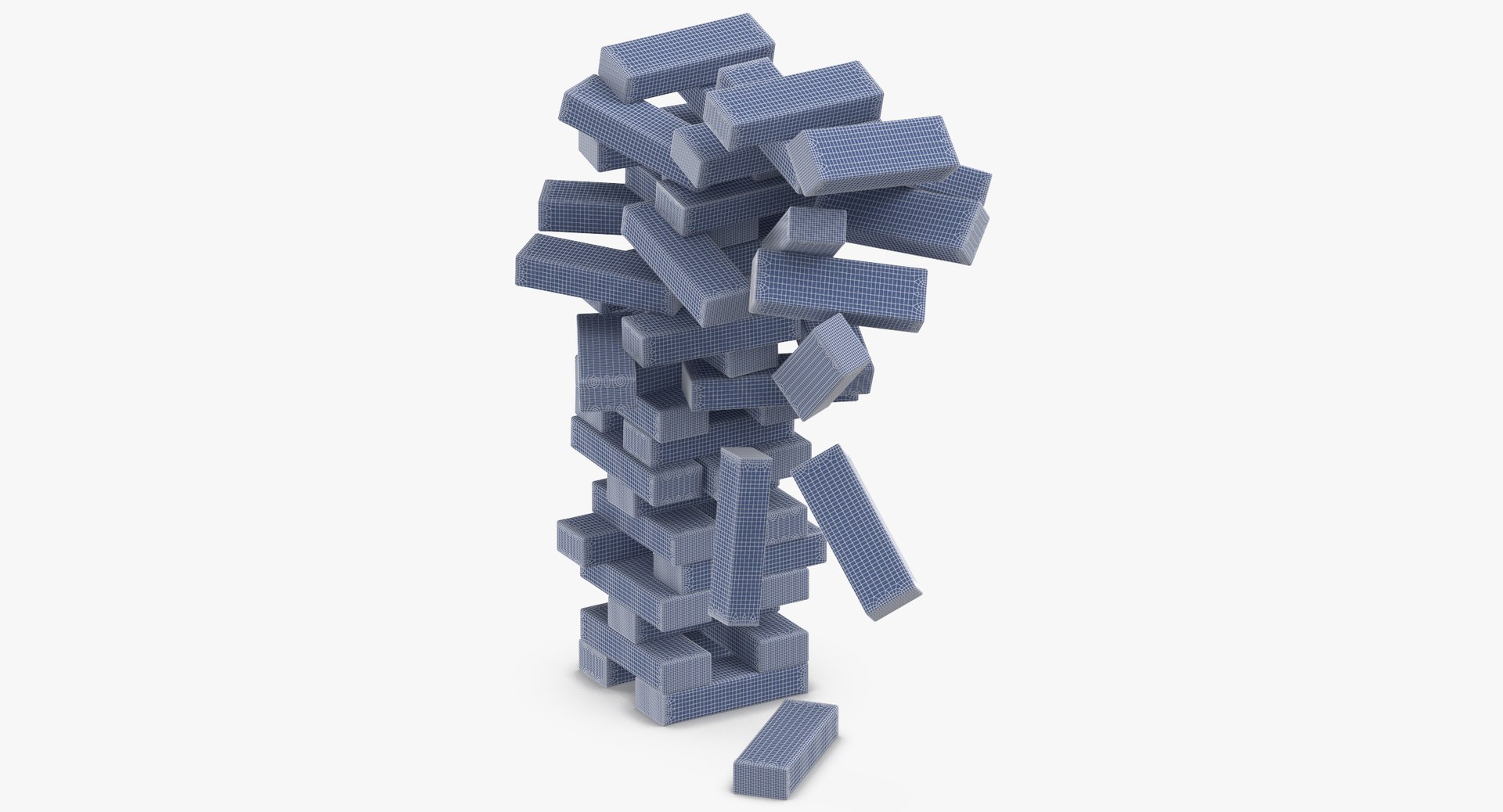 Jenga Falling Towers Games Model - TurboSquid 1484075