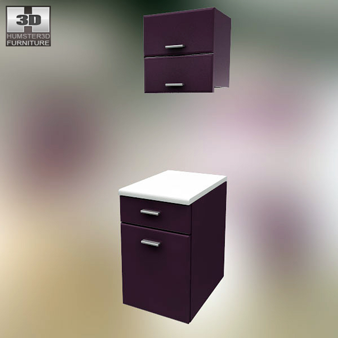 3d model kitchen set i3