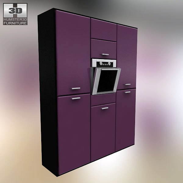 3d model kitchen set i3