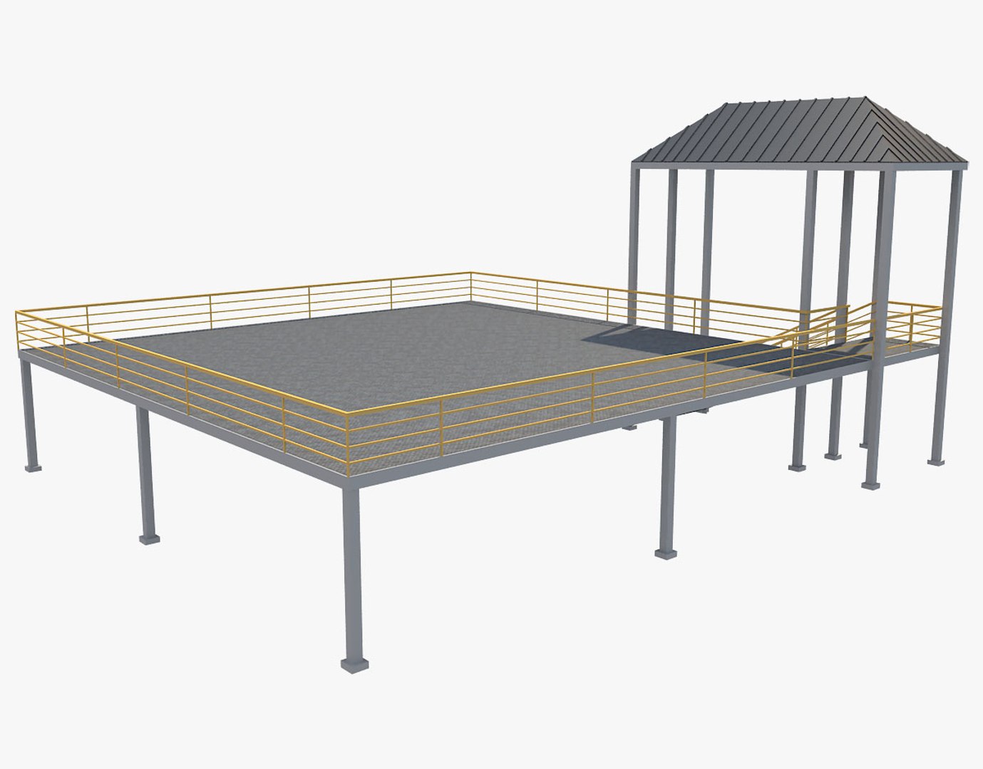 3D Industrial Platform - TurboSquid 1218473