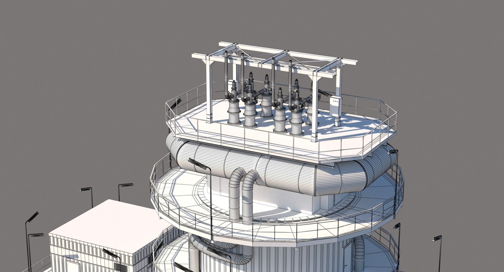 3D Refinery Module - TurboSquid 1180689