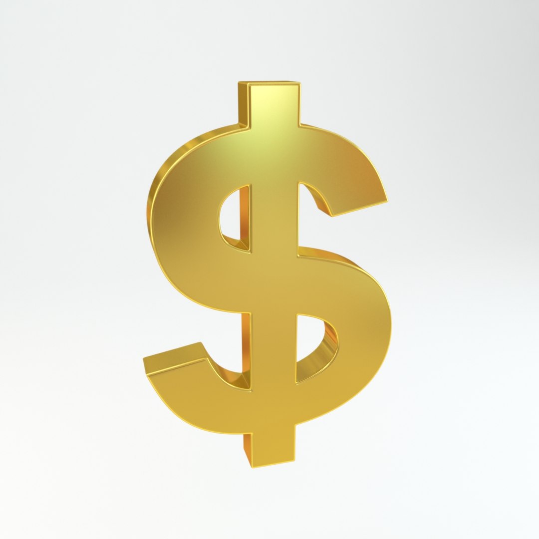 Dollar Sign 3d Model