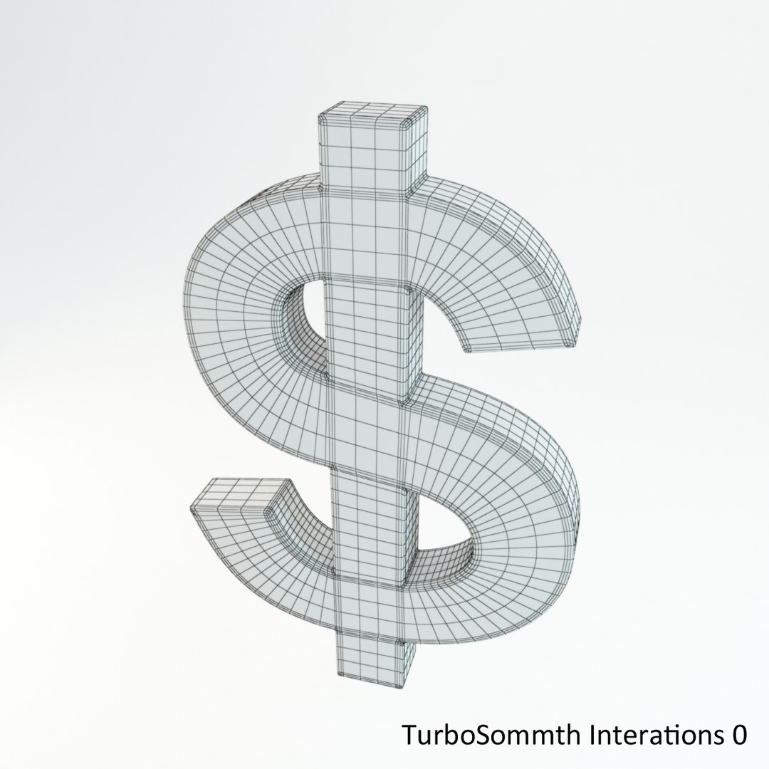 Dollar Sign 3d Model