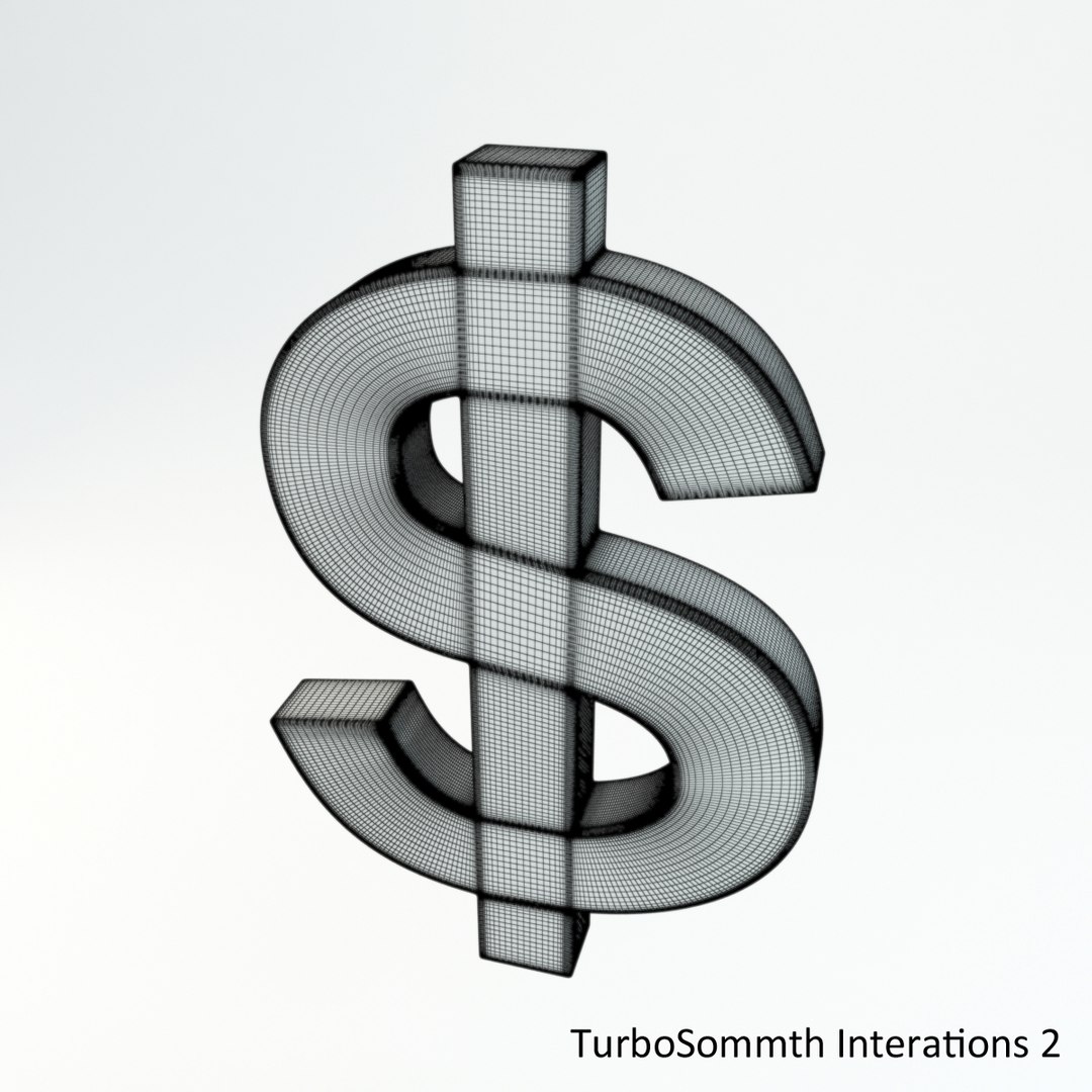 Dollar Sign 3d Model