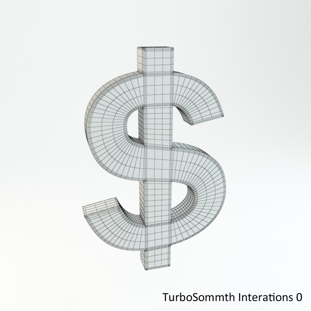 Dollar Sign 3d Model