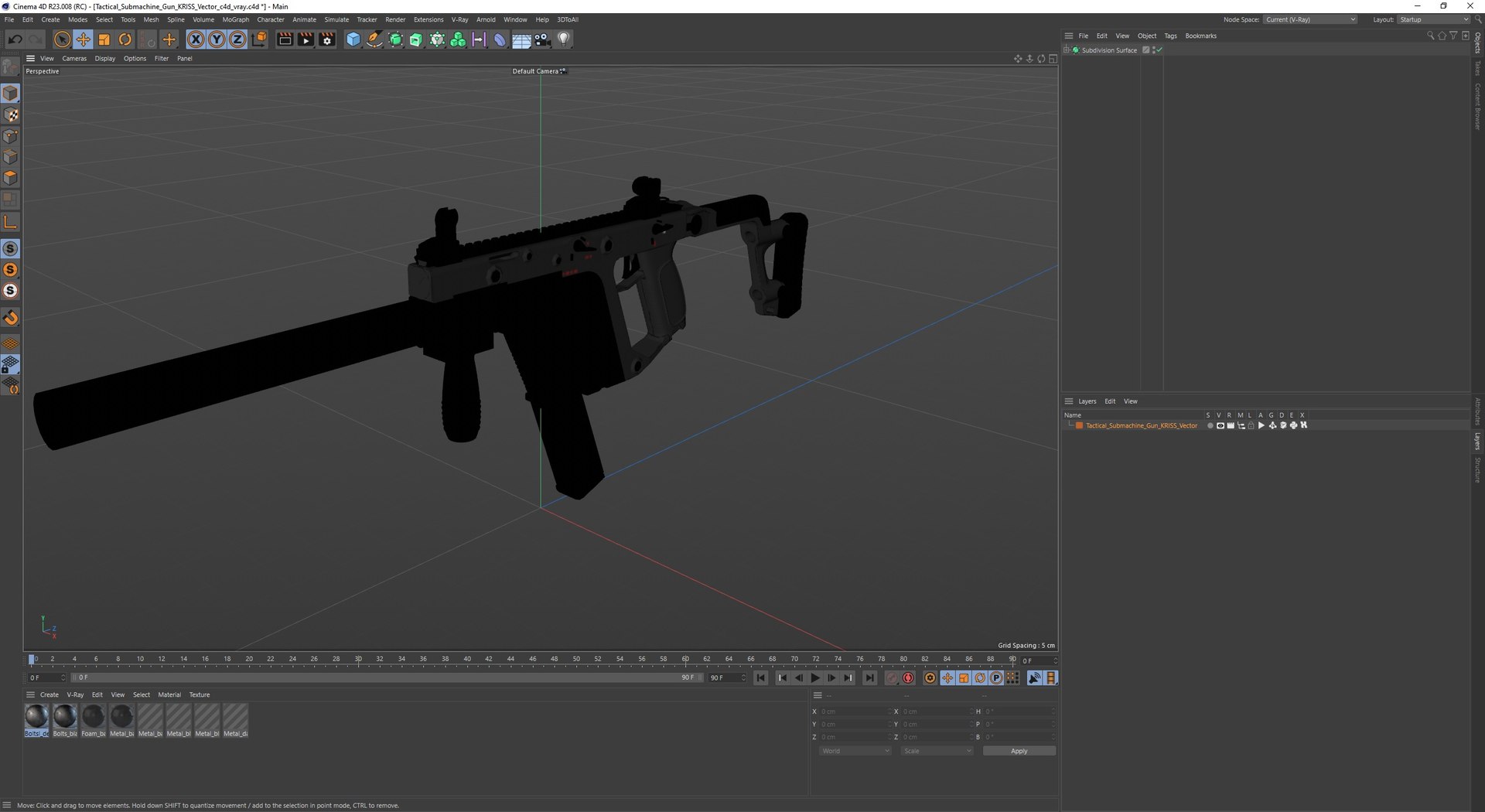 Tactical Submachine Gun KRISS Vector Model - TurboSquid 2330147