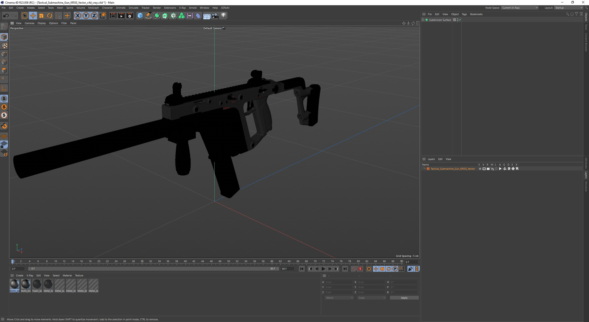 modelo 3d Subfusil táctico KRISS Vector - TurboSquid 2330147