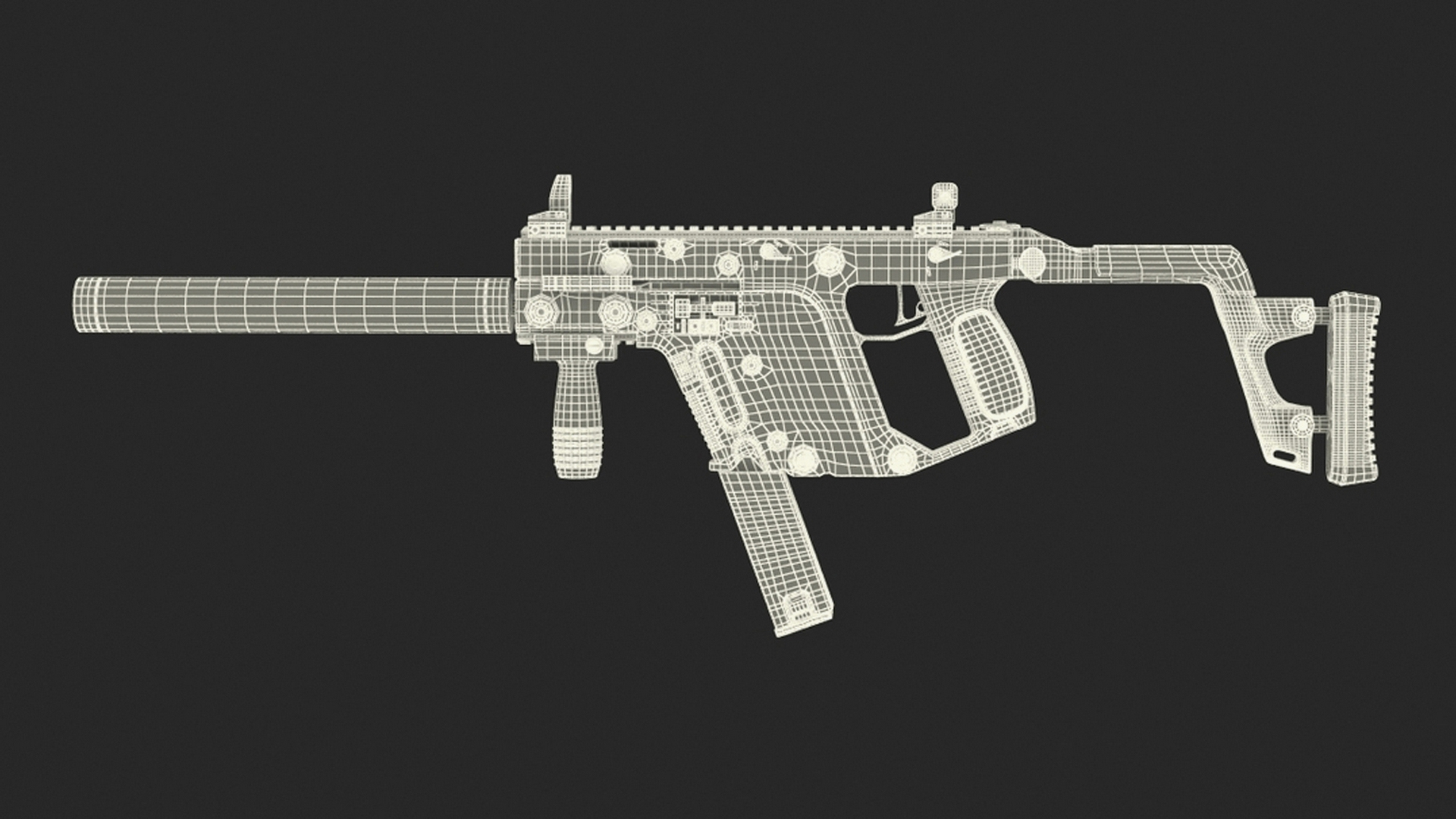 Tactical Submachine Gun KRISS Vector Model - TurboSquid 2330147