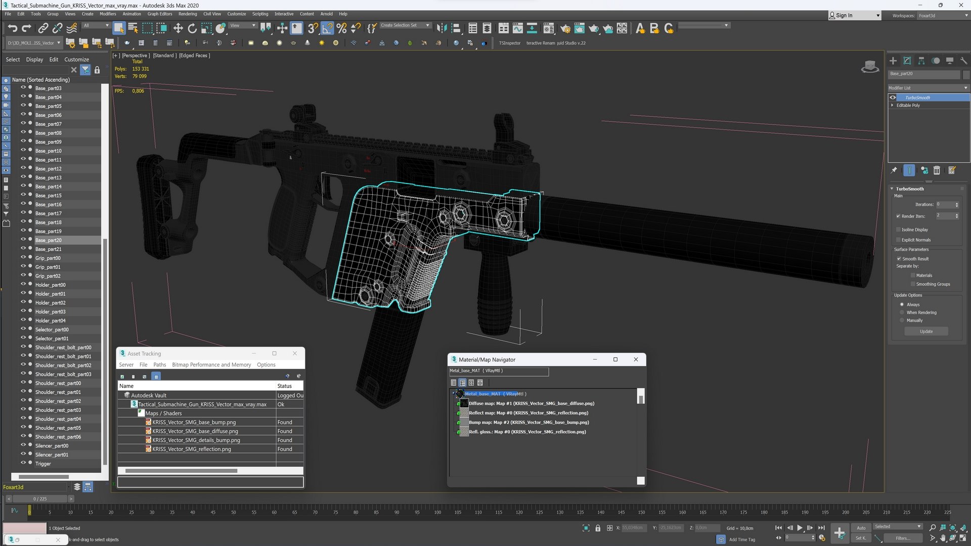 Tactical Submachine Gun KRISS Vector Model - TurboSquid 2330147