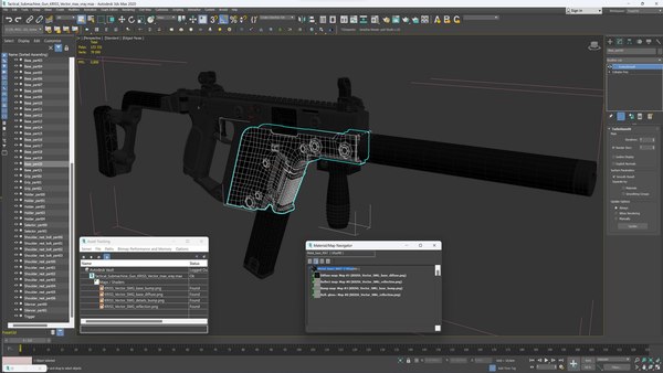 タクティカルサブマシンガン KRISS Vector3Dモデル - TurboSquid 2330147