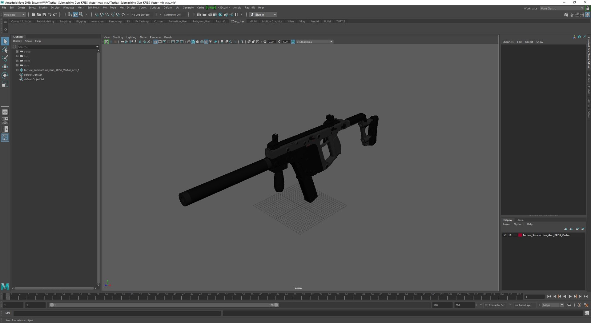 Tactical Submachine Gun KRISS Vector Model - TurboSquid 2330147
