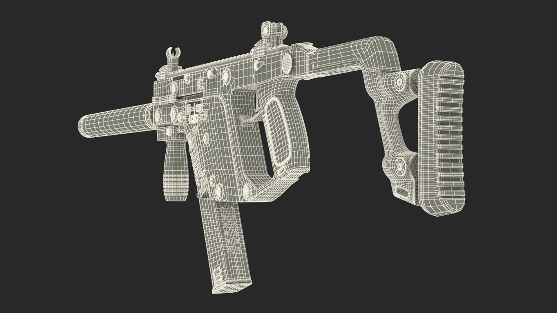 Tactical Submachine Gun KRISS Vector Model - TurboSquid 2330147