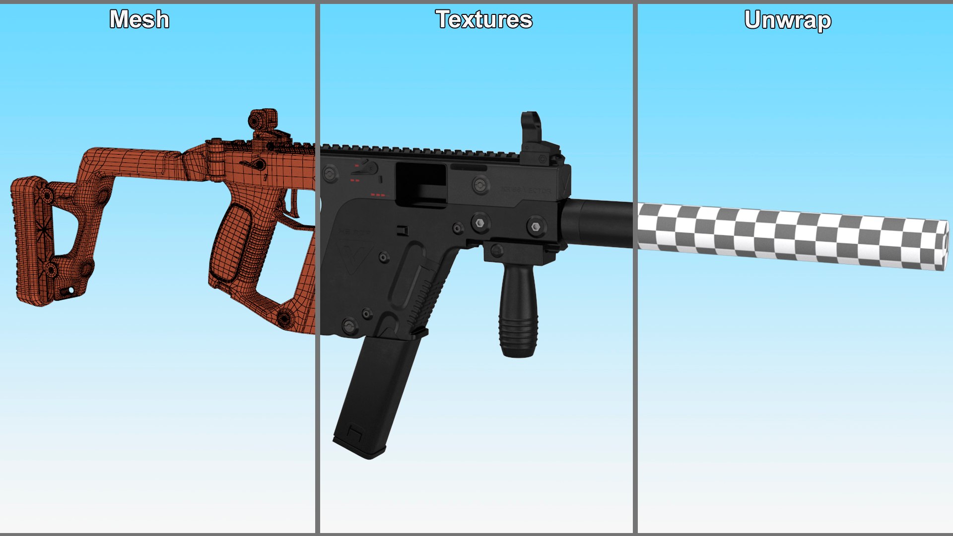 Tactical Submachine Gun KRISS Vector Model - TurboSquid 2330147