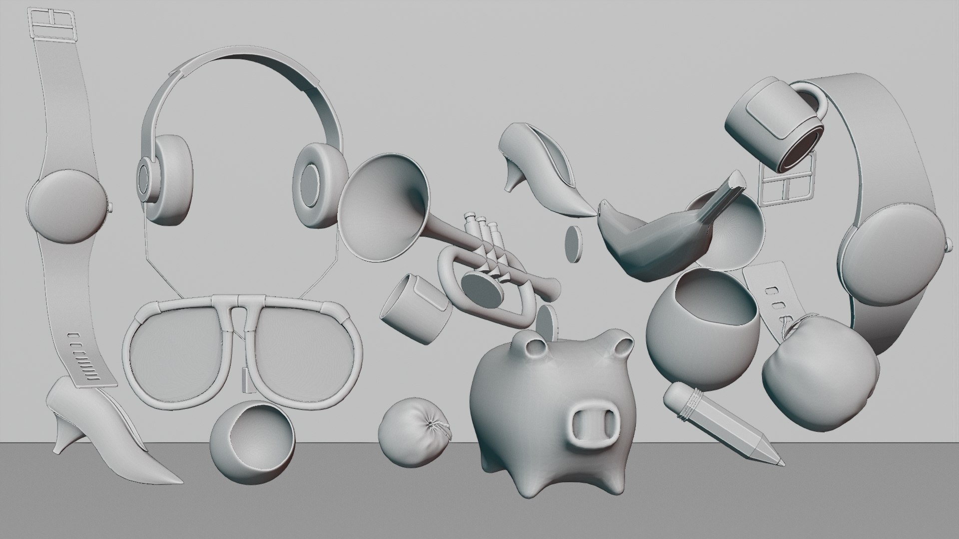 Basic 3D Object Floating 3D Model - Low Poly 3D Model - TurboSquid 1975398