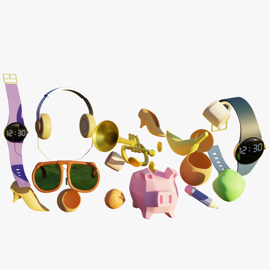 Basic 3D Object Floating 3D Model - Low Poly 3D Model - TurboSquid 1975398