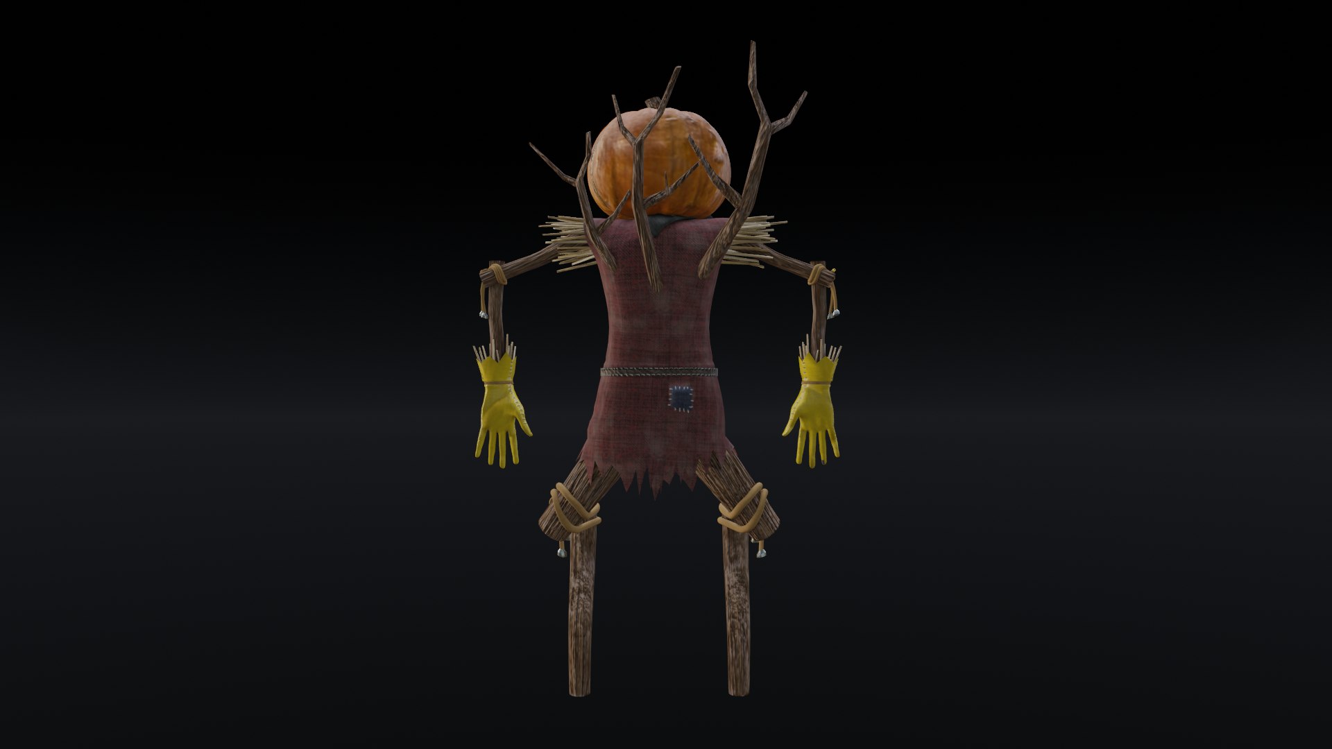 3D Model Scarecrow Rigged - TurboSquid 2020081