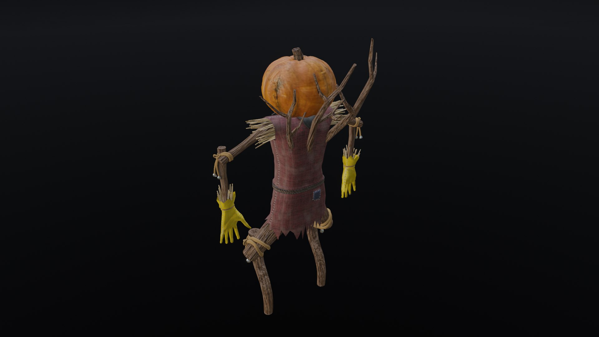 3D Model Scarecrow Rigged - TurboSquid 2020081